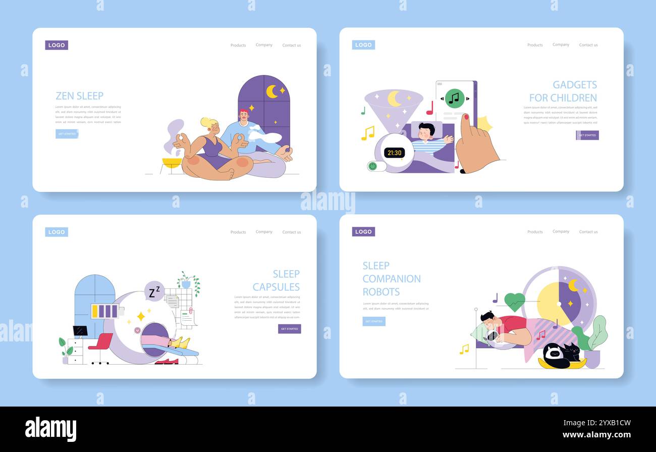 Sleep enhancement set. Diverse sleep solutions including meditation ...