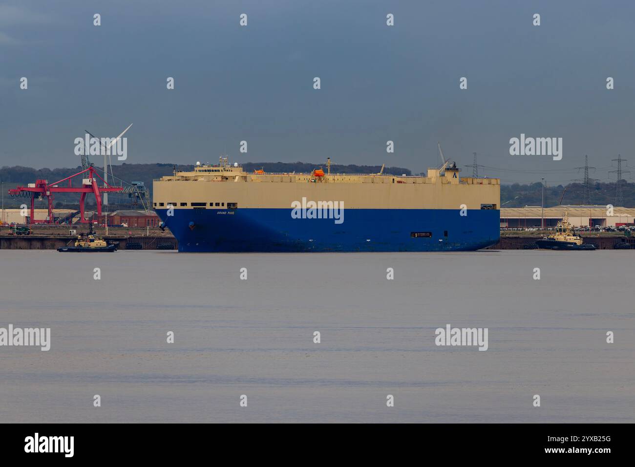 Vehicle carrier Grand Pavo leaving Royal Portbury docks and heading out ...