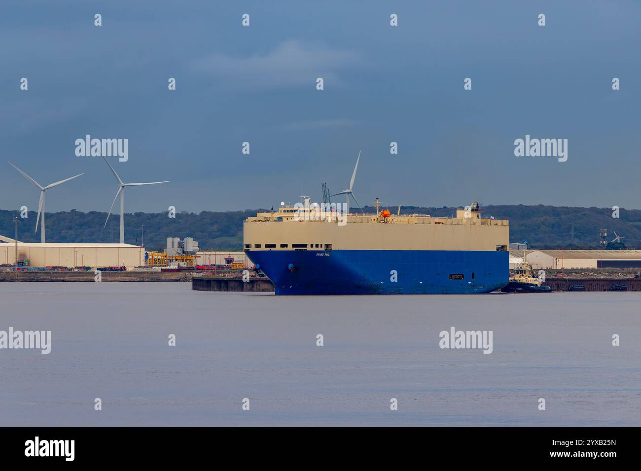 Vehicle carrier Grand Pavo leaving Royal Portbury docks and heading out ...