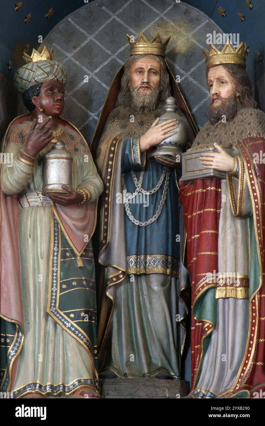 Biblical Magi, altar of the Three Kings in the parish church of the ...