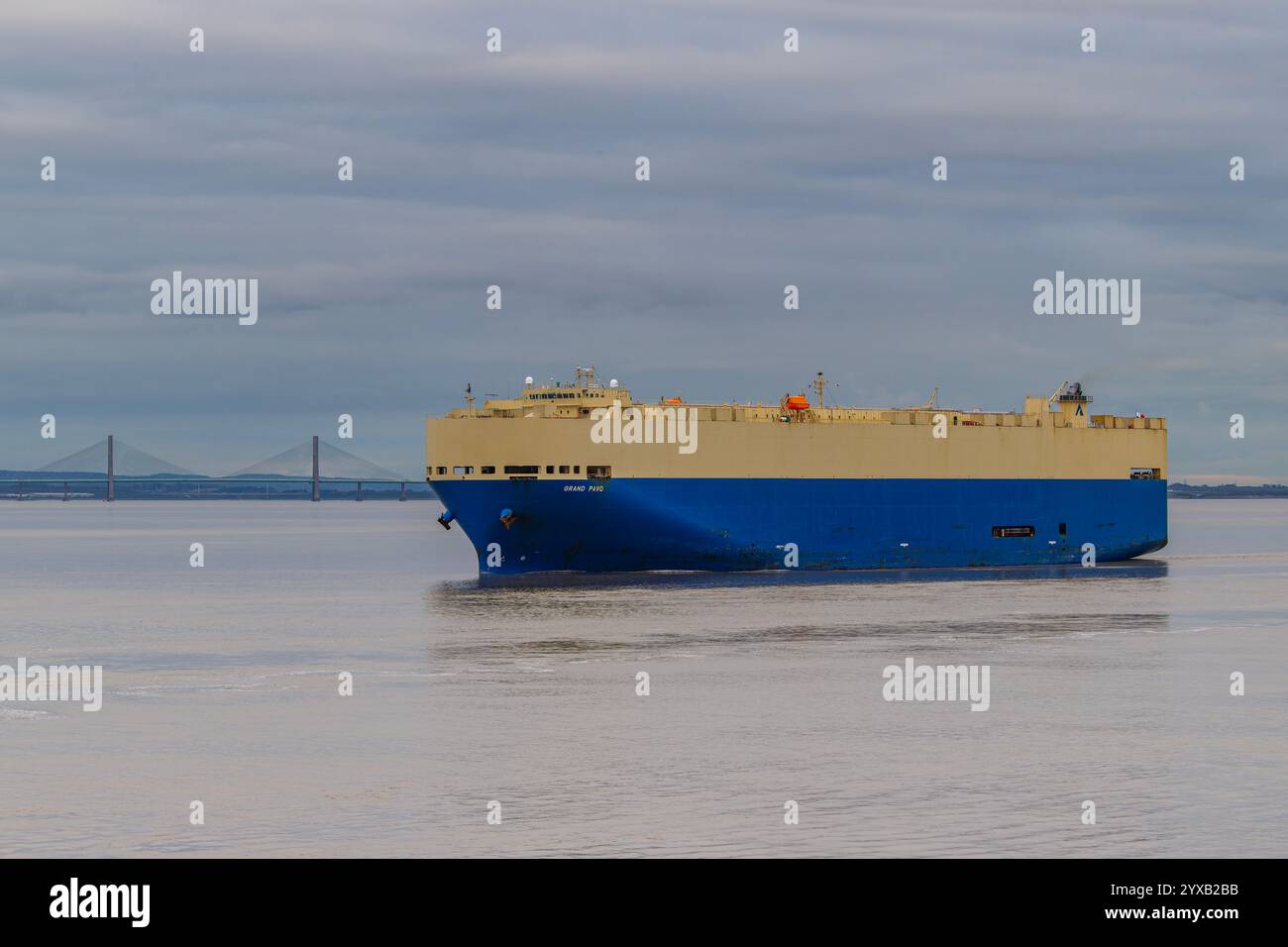 Vehicle carrier Grand Pavo heading out to sea after leaving Royal ...