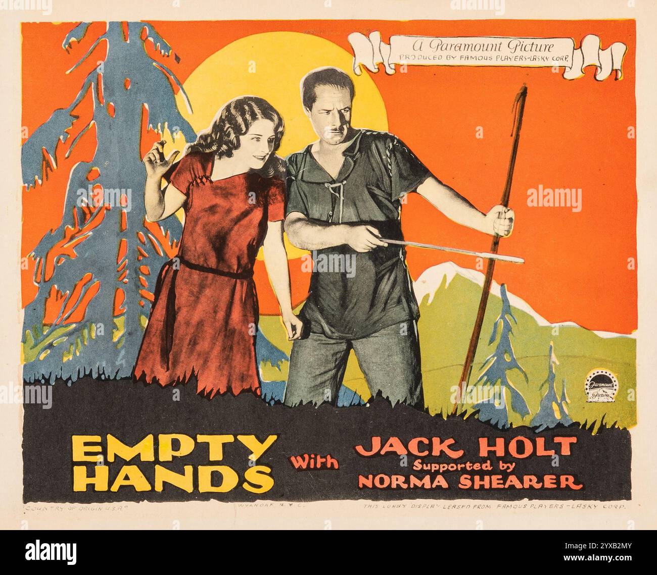Empty Hands (Paramount, 1924) Starring Jack Holt, Norma Shearer ...