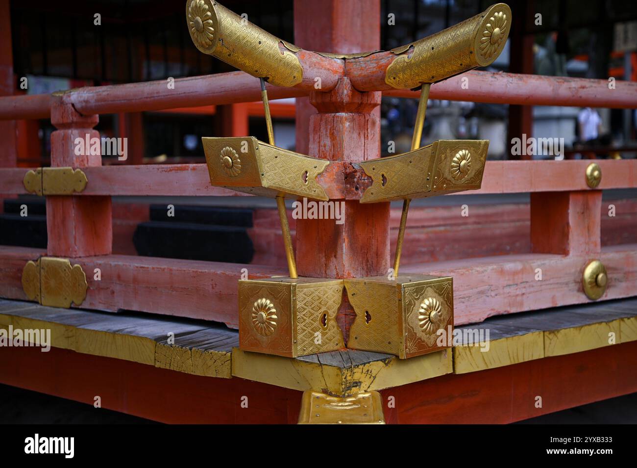 Ancient Kigumi the traditional Japanese wood joining technique without the use of screws on the ...