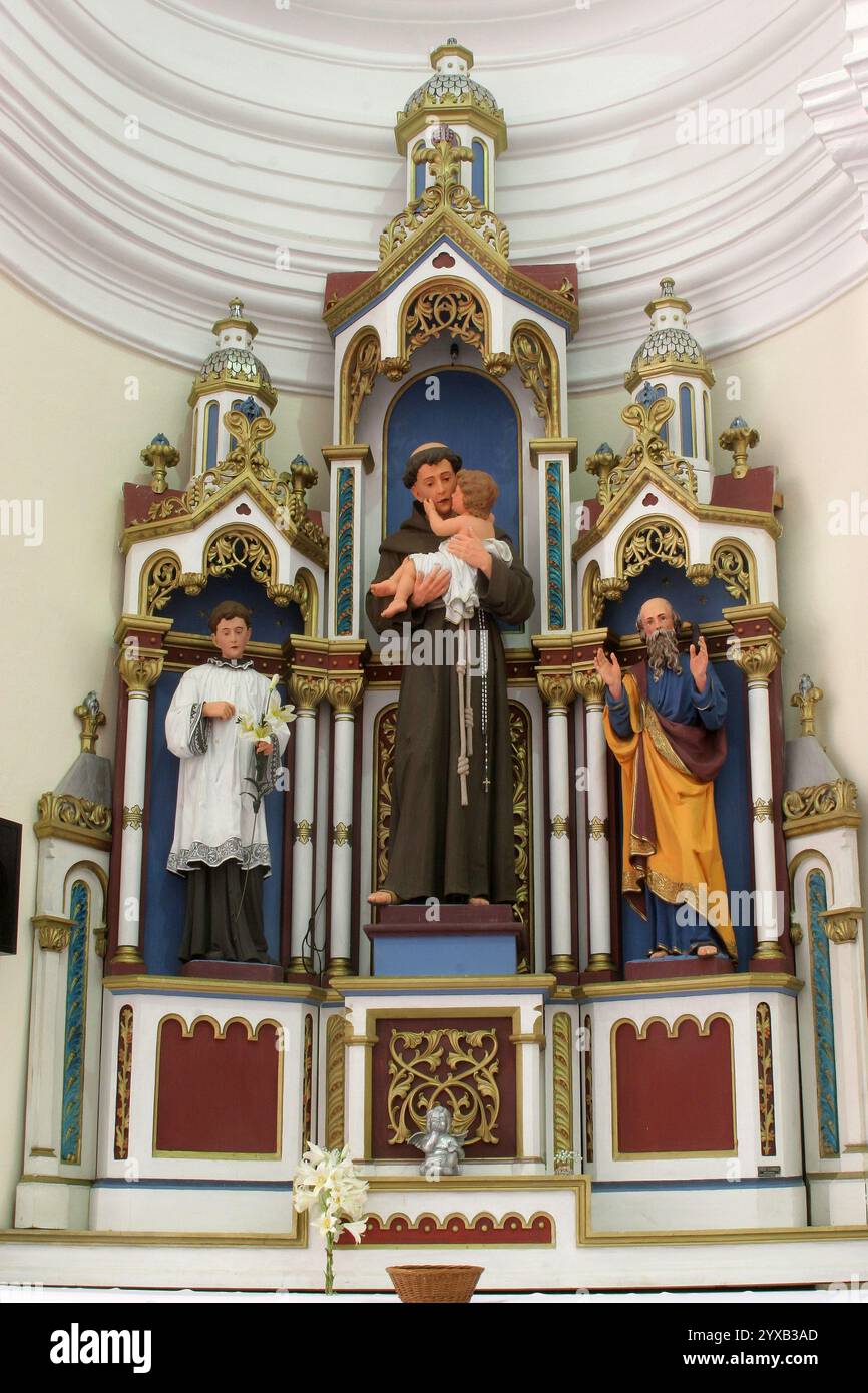 Altar of Saint Anthony of Padua in the parish church of the Holy ...