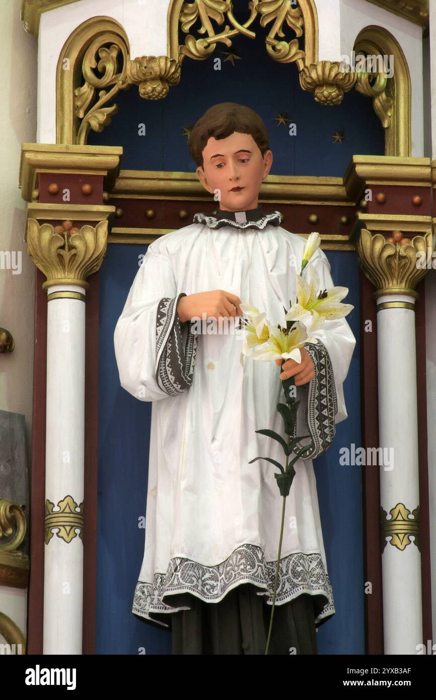 Saint Valentine, statue on the altar of Saint Anthony of Padua in the ...