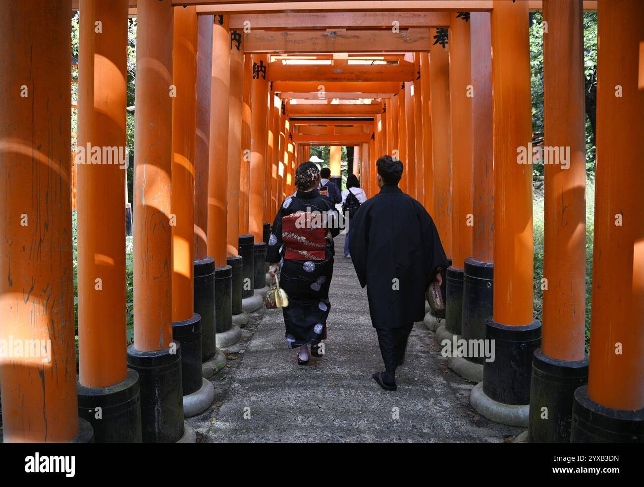 Young couple walking through gate hi-res stock photography and images ...