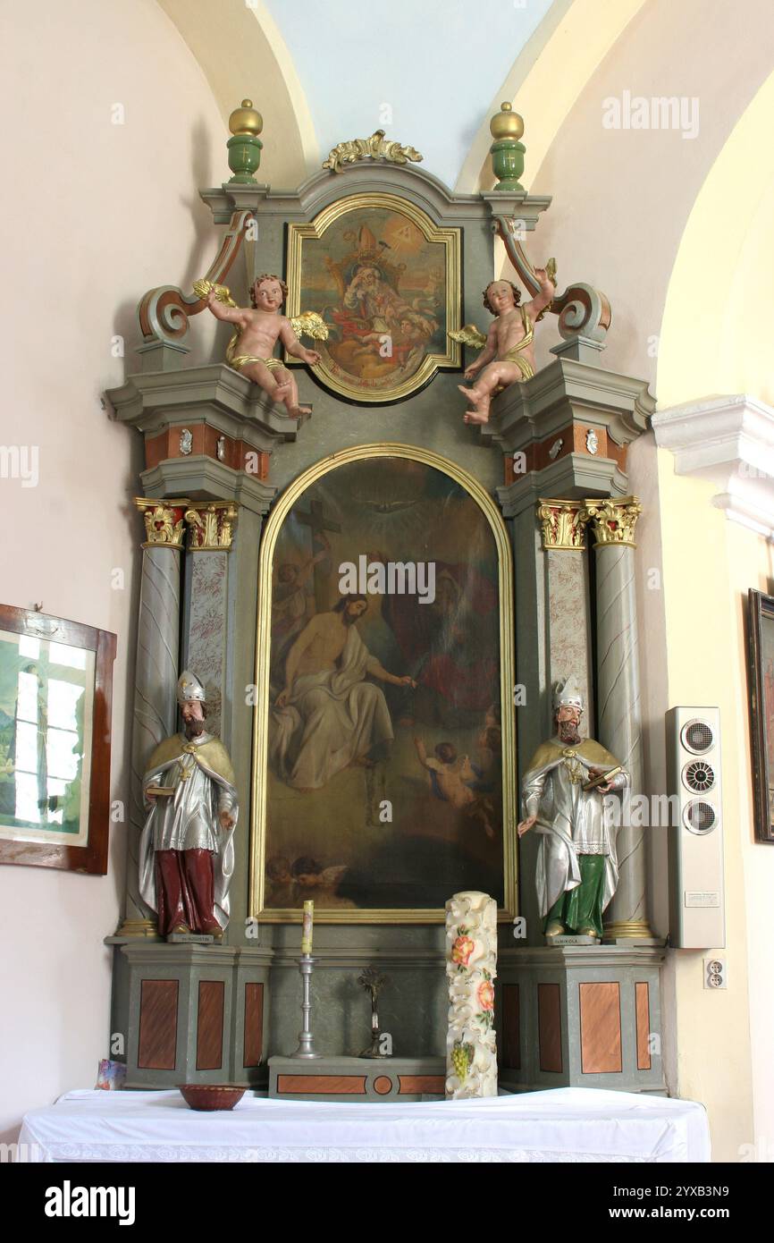 Altar of the Holy Trinity in the parish church of St. Michael the ...