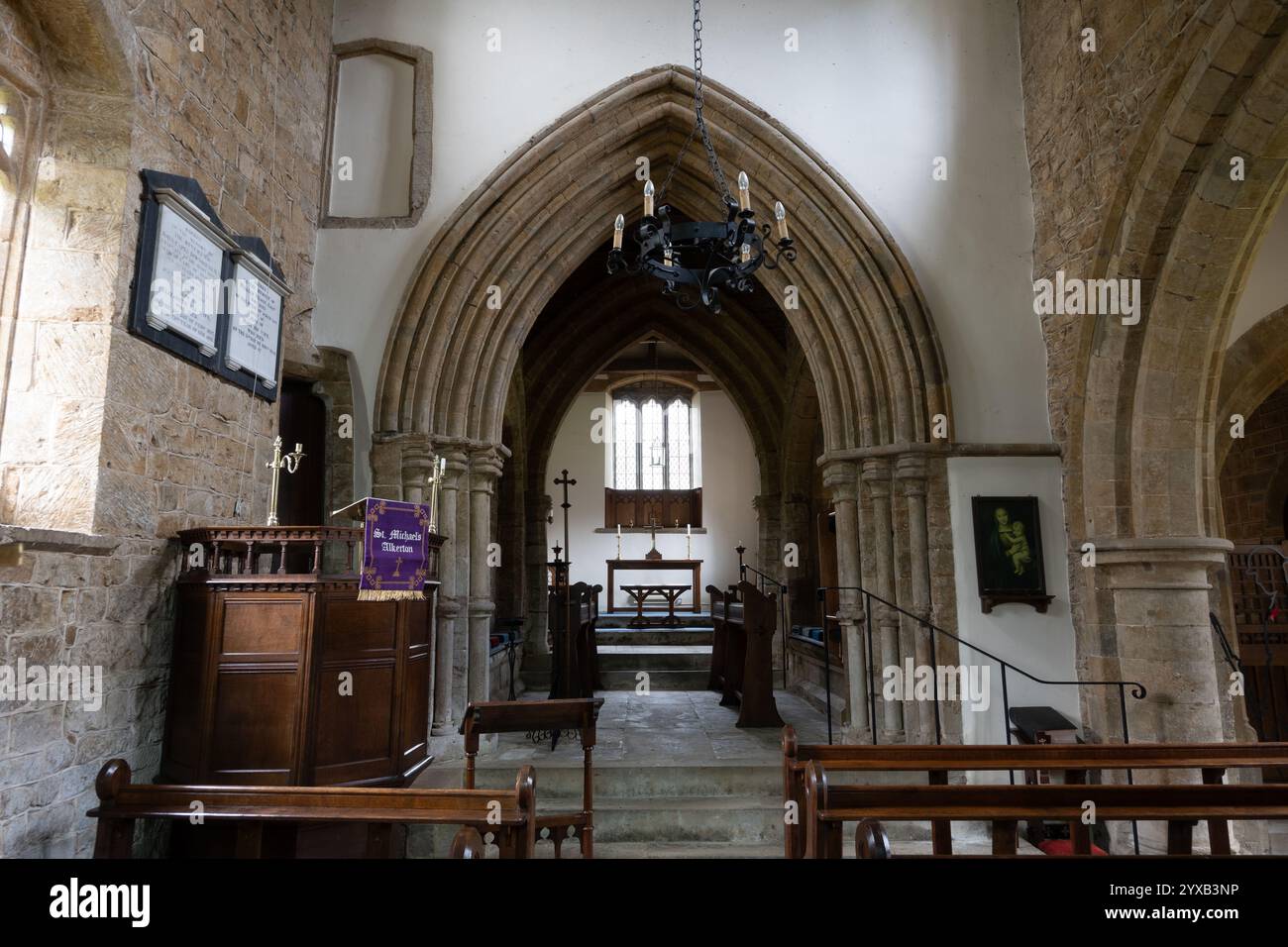 St. Michael and All Angels Church, Alkerton, Oxfordshire, England, UK ...