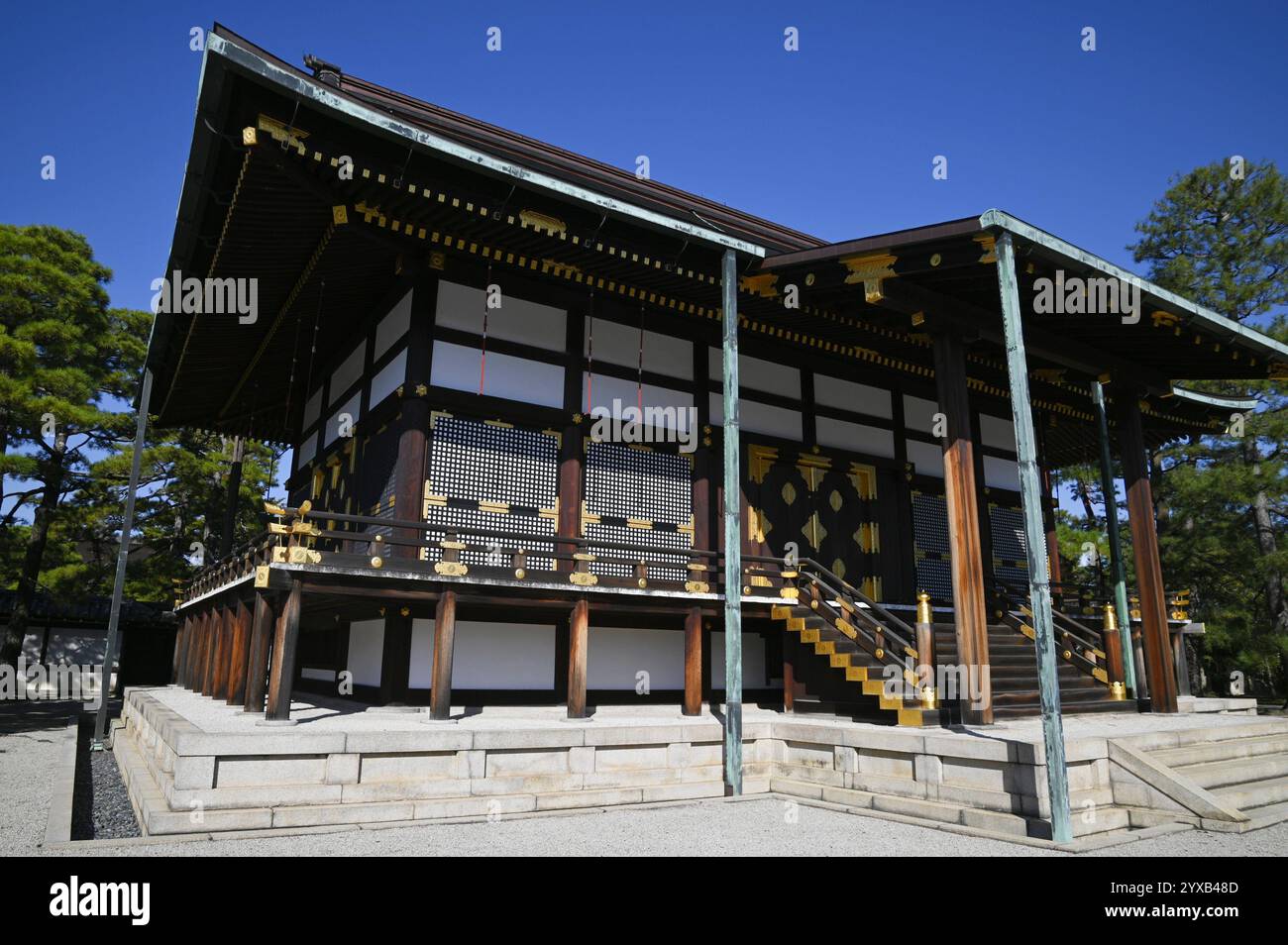 Scenic exterior view of the Taisho era Shunkoden building part of the ...