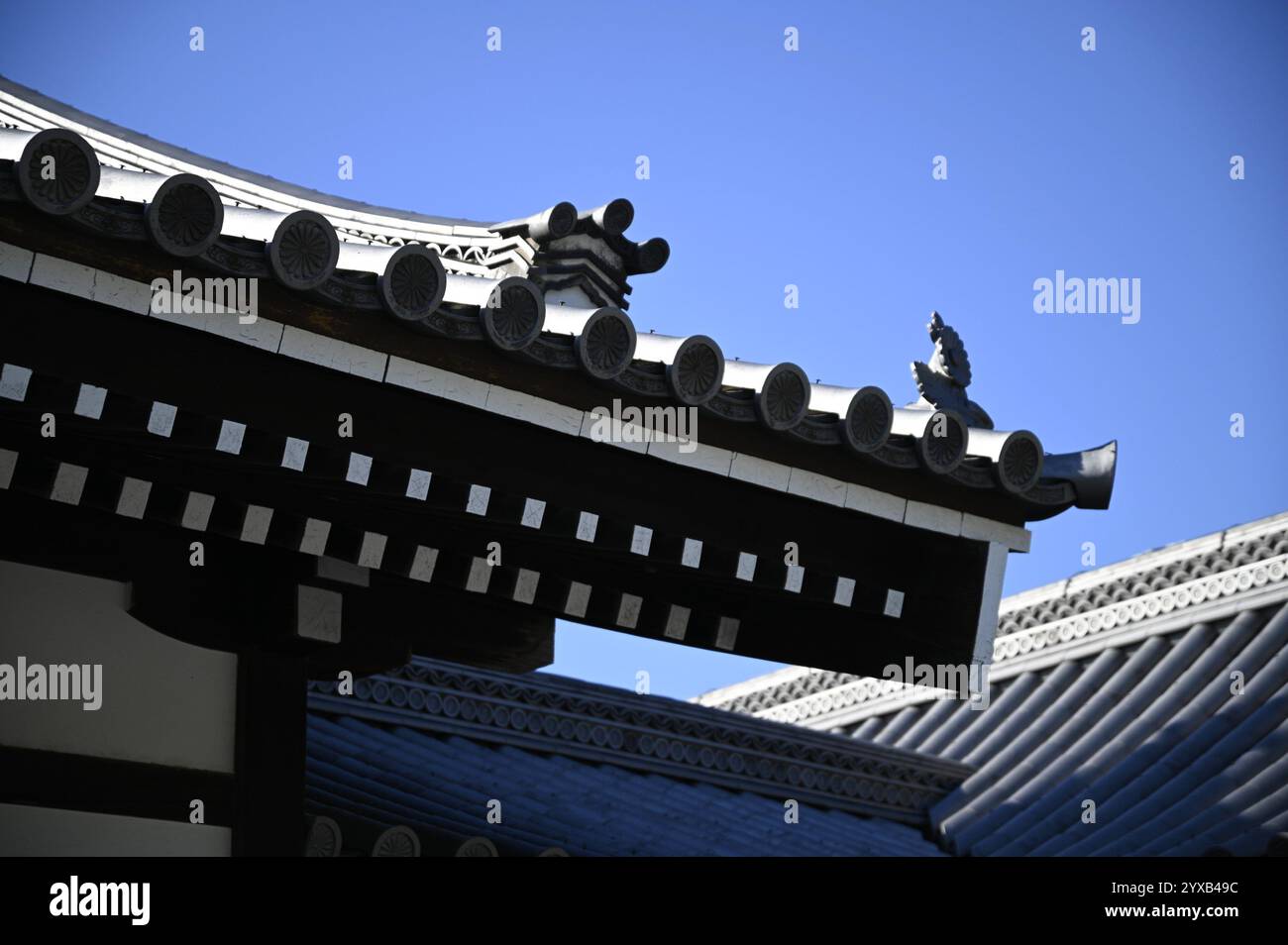 Scenic rooftop view of the Ansei era Giyouden building part of the ...