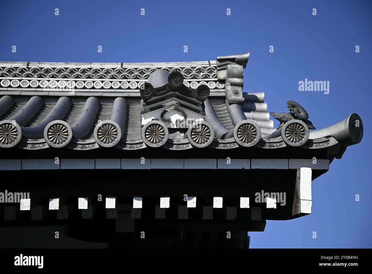 Scenic rooftop view of the Ansei era Giyouden building part of the ...