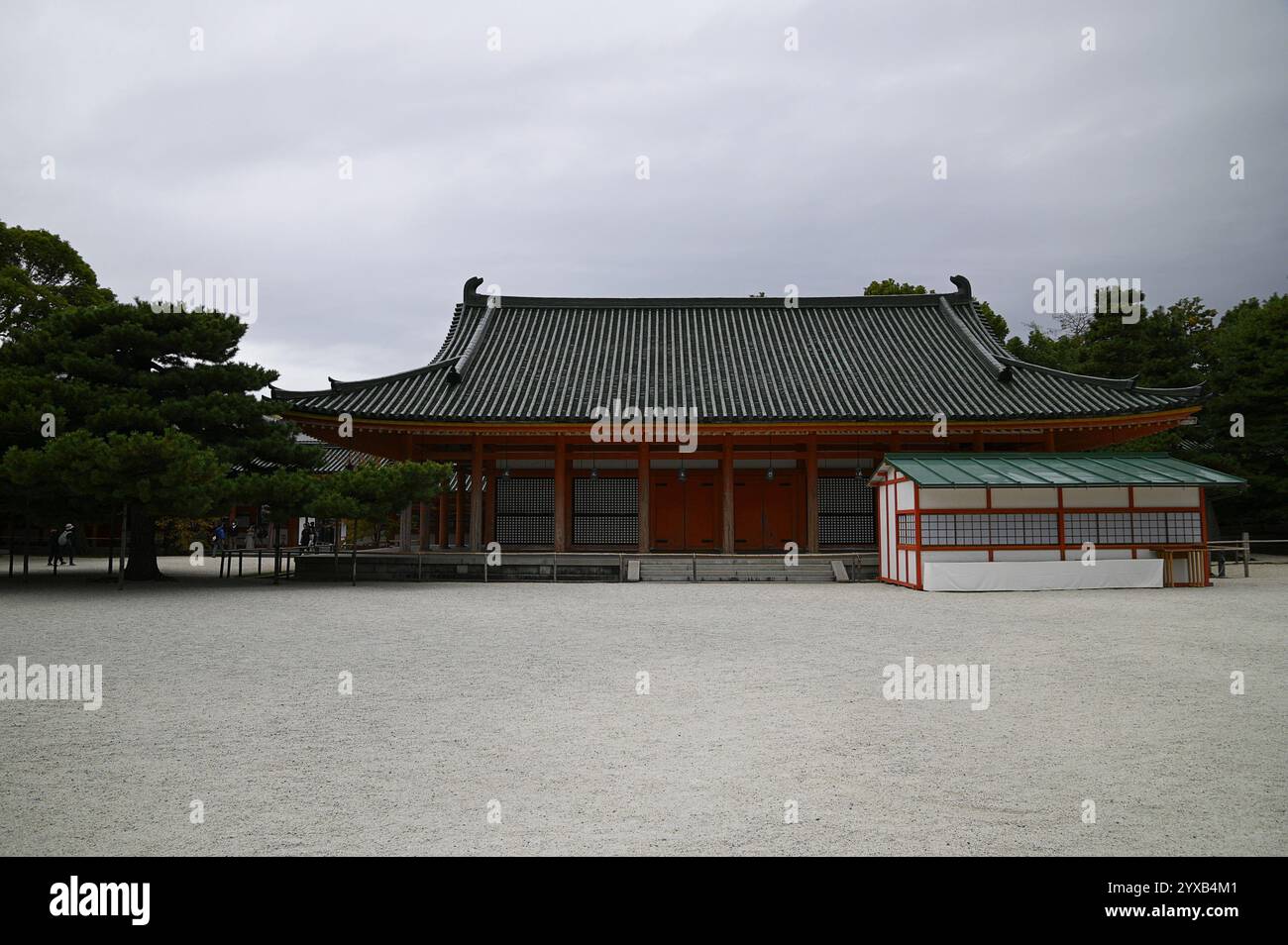 Heian era historic building on the grounds of Heian-jingū Shinto Shrine ...