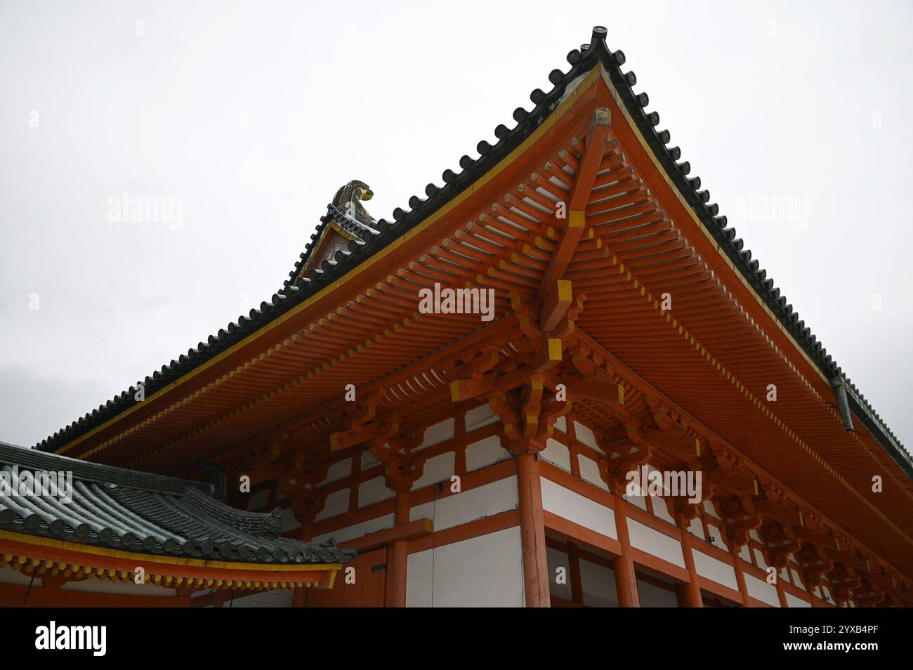 Rooftop view of the Daigokuden Hall replica of the great state Hall of ...