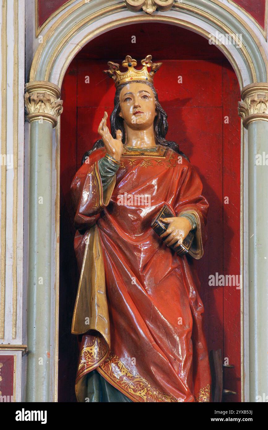 Saint Catherine of Alexandria, statue on the Altar of Our Lady of the ...