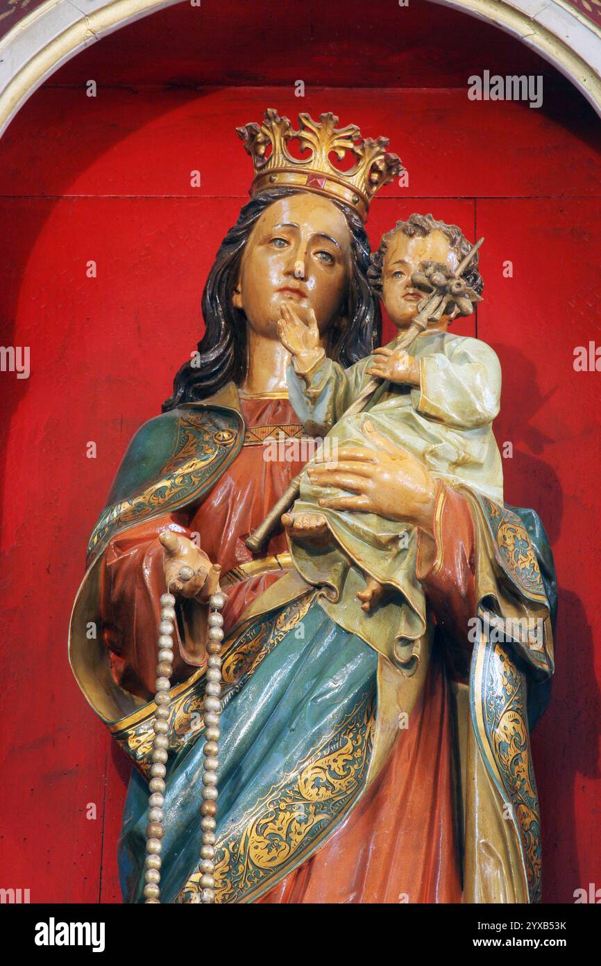 Our Lady of the Poor, statue on the Altar of Our Lady of the Poor in ...