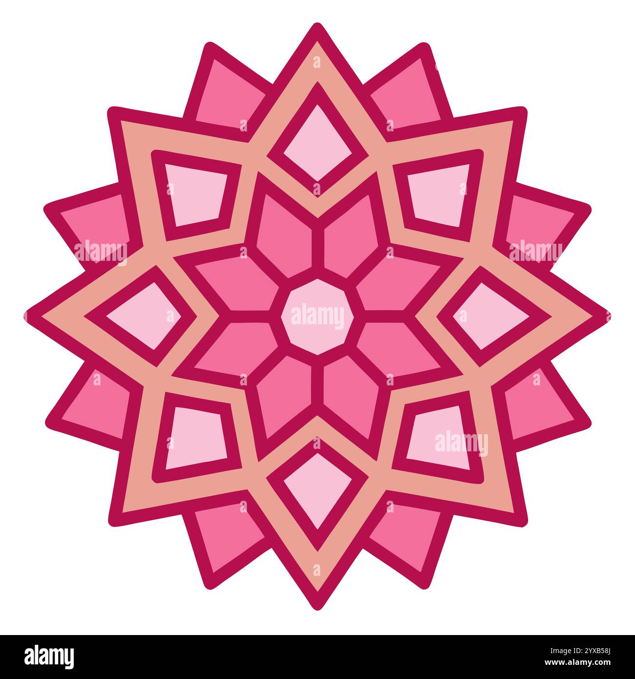 Islamic decorations in the dome of the Prophet's Mosque in Saudi Arabia ...