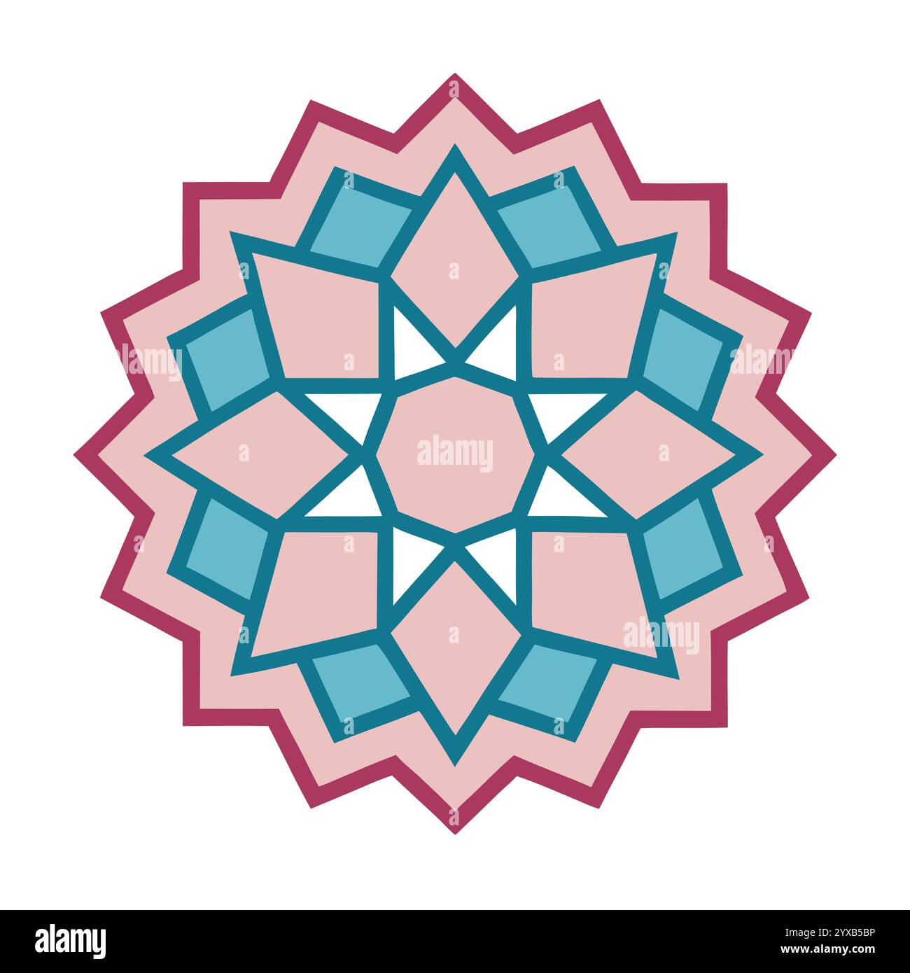 Islamic decorations in the dome of the Prophet's Mosque in Saudi Arabia ...