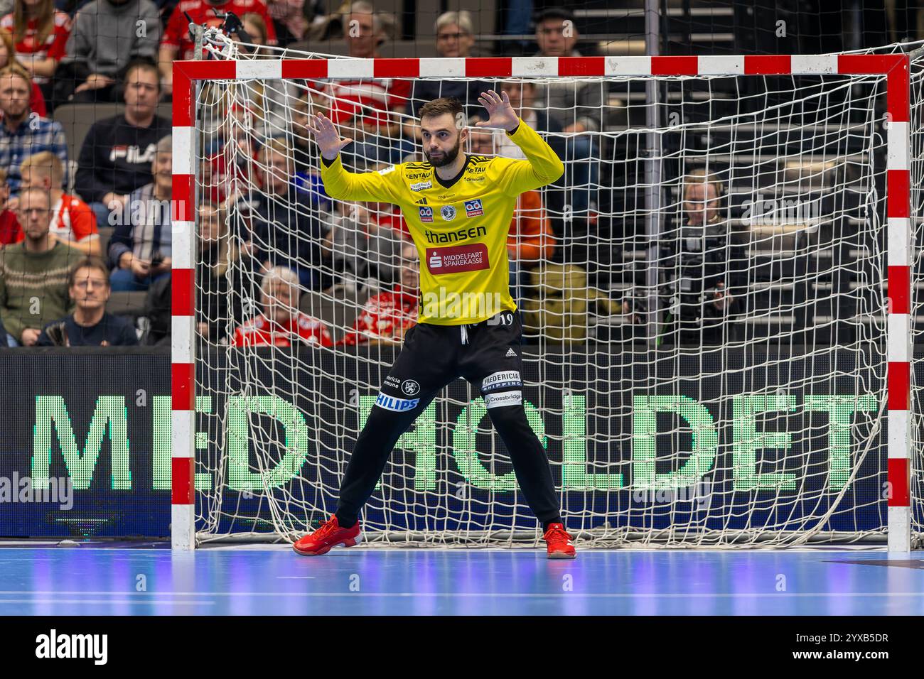 Aalborg, Denmark. 14th, December 2024. Martin Nagy (19) of Fredericia ...
