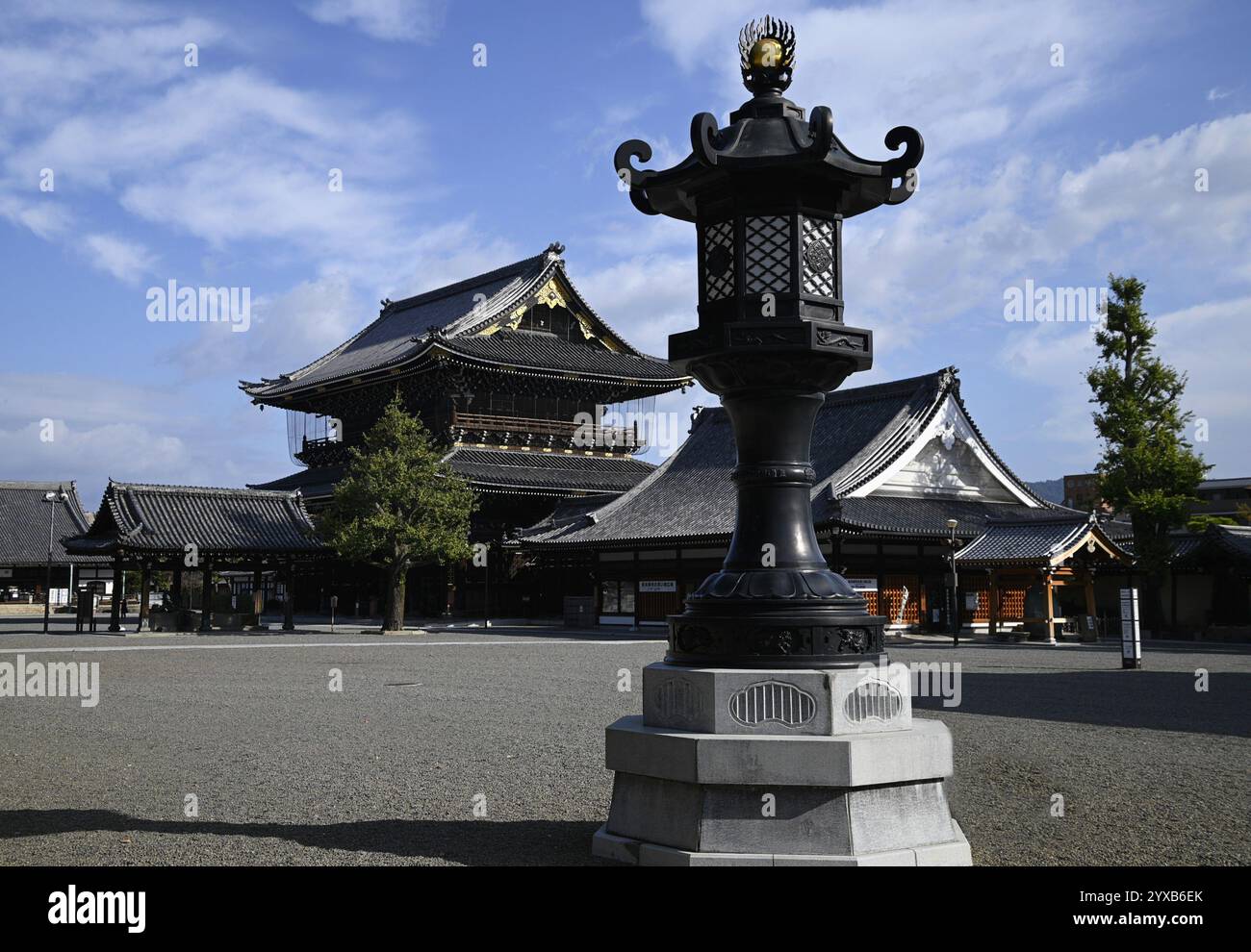 Scenic view of Higashi Hongan-ji a Shin Buddhism temple and historic ...