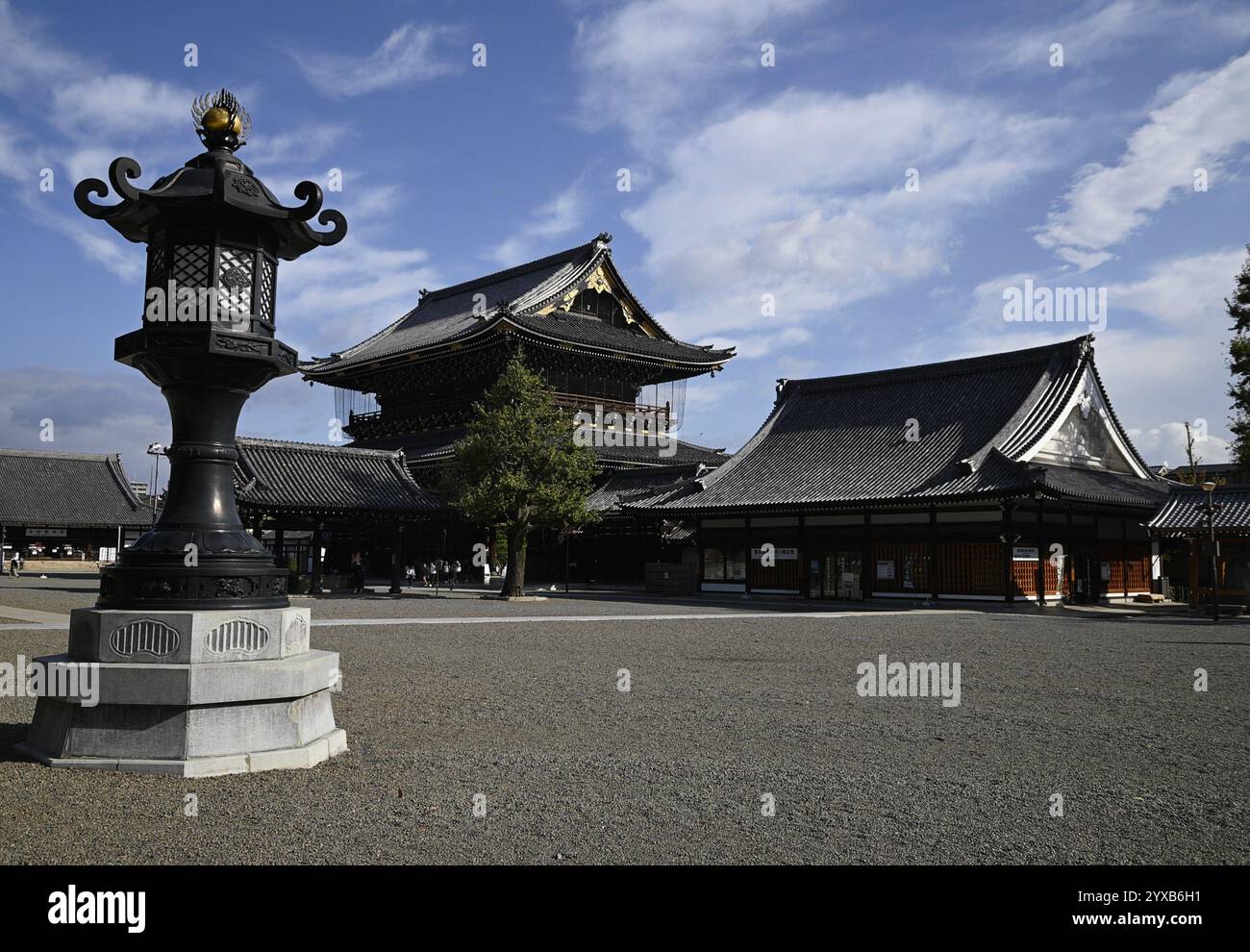Scenic view of Higashi Hongan-ji a Shin Buddhism temple and historic ...