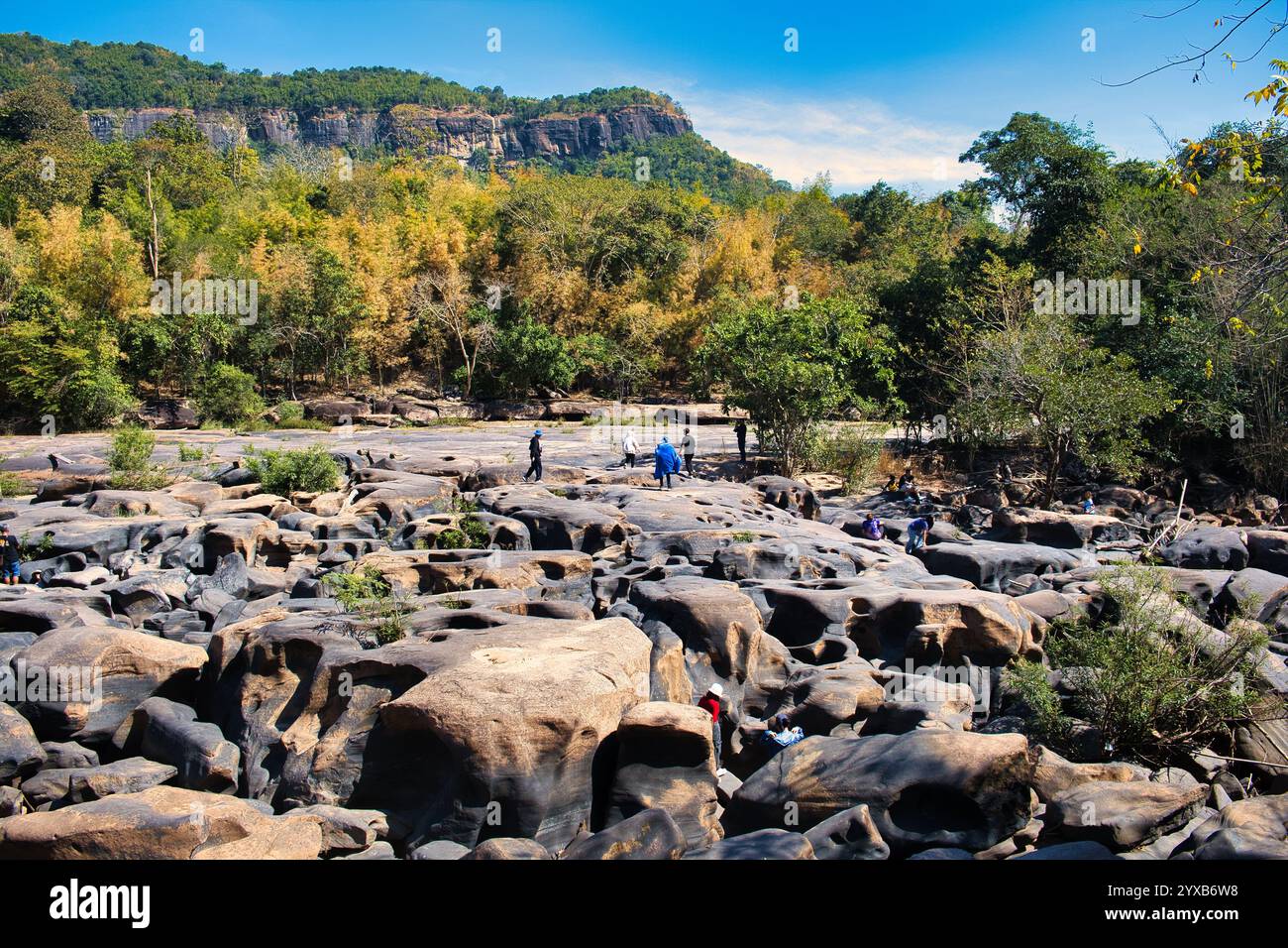 The Loei Dun Potholes in Phetchabun Geo Park, on the border of the ...