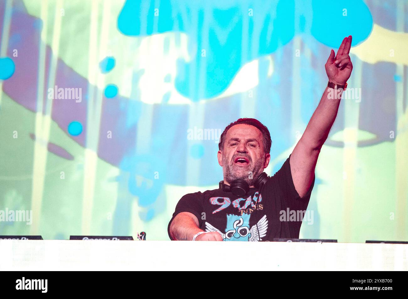 DJ Quicksilver bei der 90s Super Show 2024 in der Messehalle. Erfurt ...