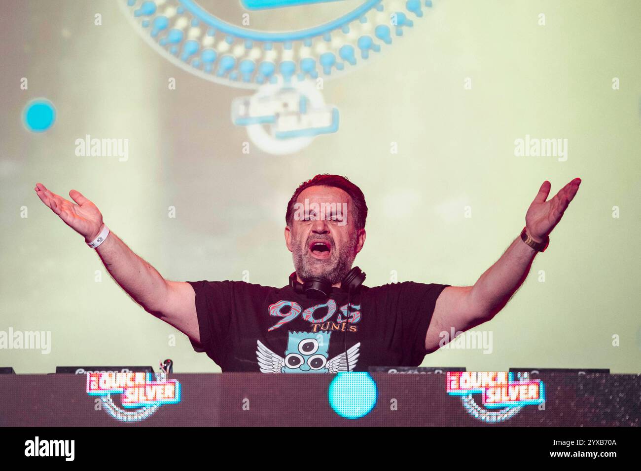 DJ Quicksilver bei der 90s Super Show 2024 in der Messehalle. Erfurt ...