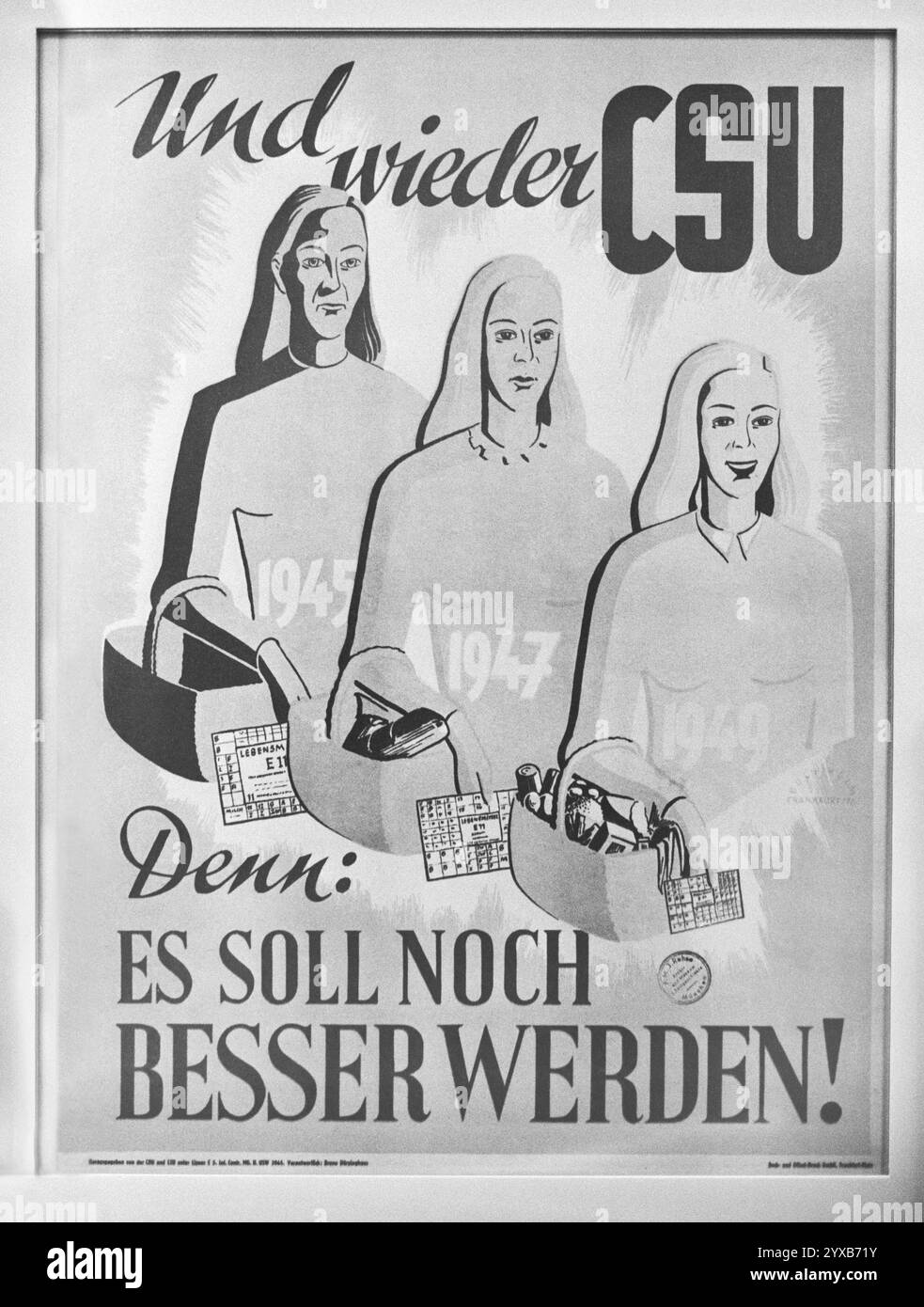 Deutschland, Bonn, 30.09.1994 Archiv.: 49-56-25 Historische Wahlplakate ...