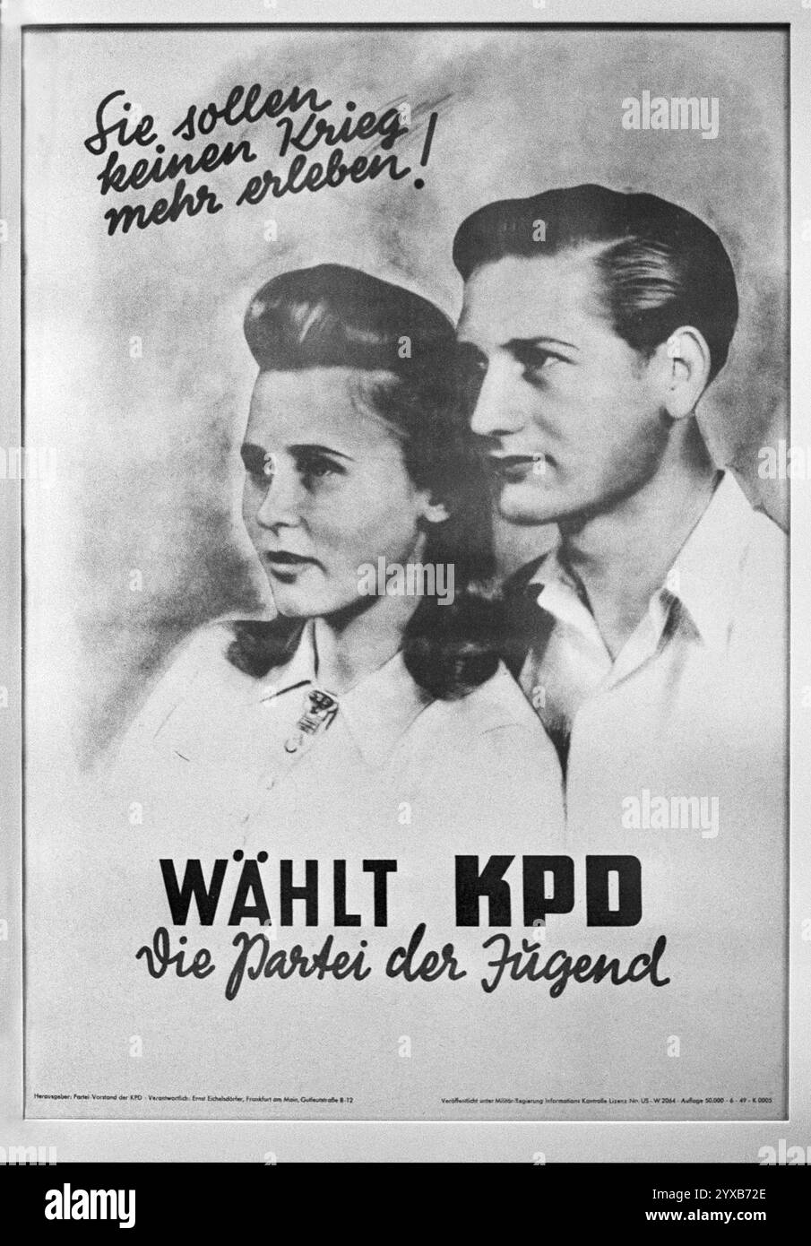 Deutschland, Bonn, 30.09.1994 Archiv.: 49-56-16 Historische Wahlplakate ...