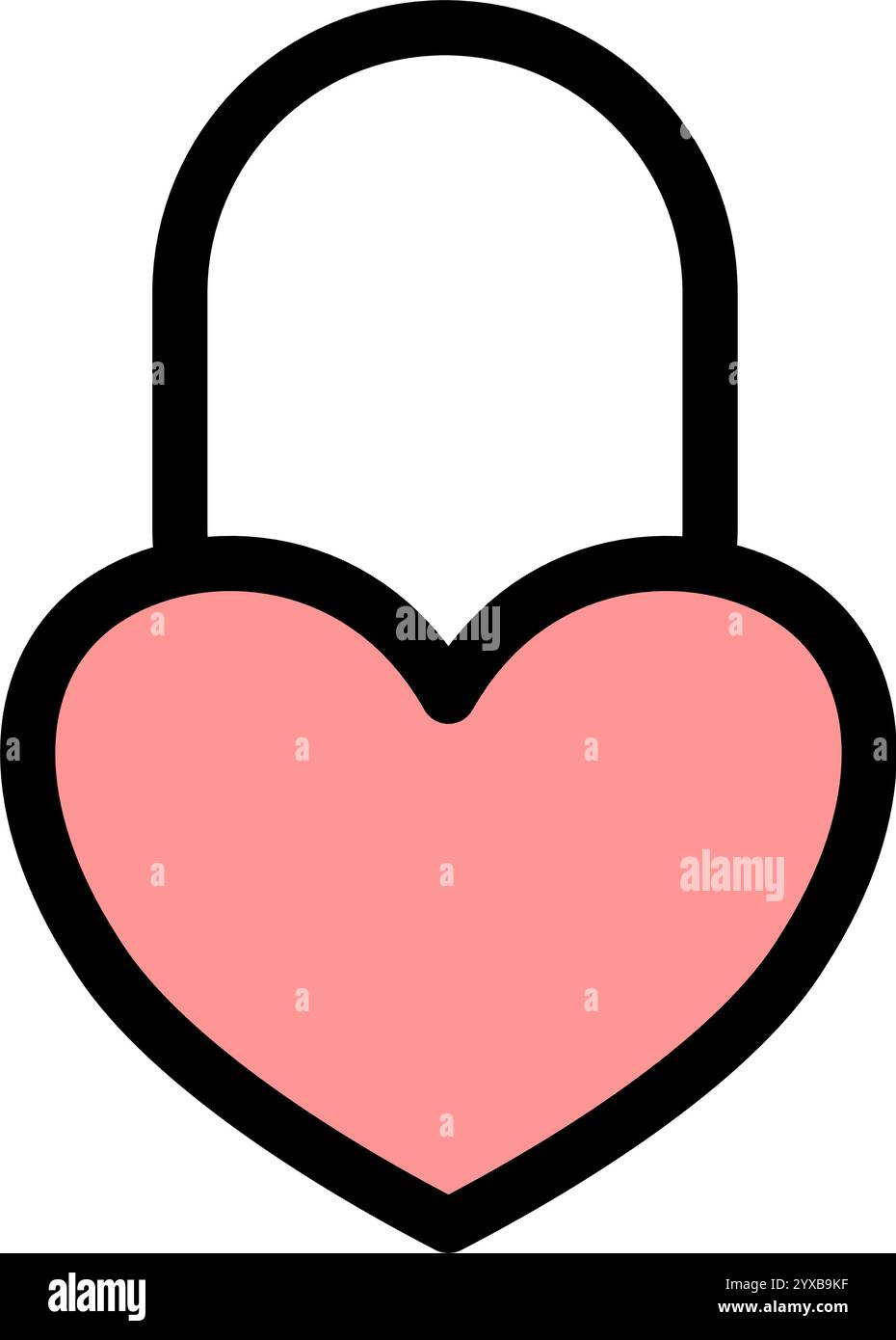 Love marriage lock in Stock Vector Images - Alamy