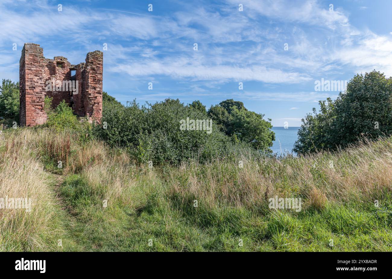Ruins of Macduff Castle, East Wemyss, Fife, Scotland Stock Photo - Alamy