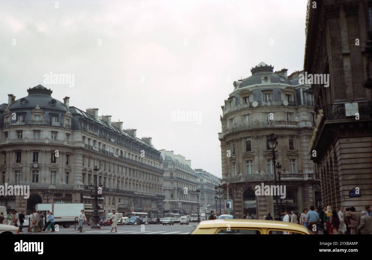 Vintage photo of Place de l'Opéra (Opera Square) in Paris, France ...