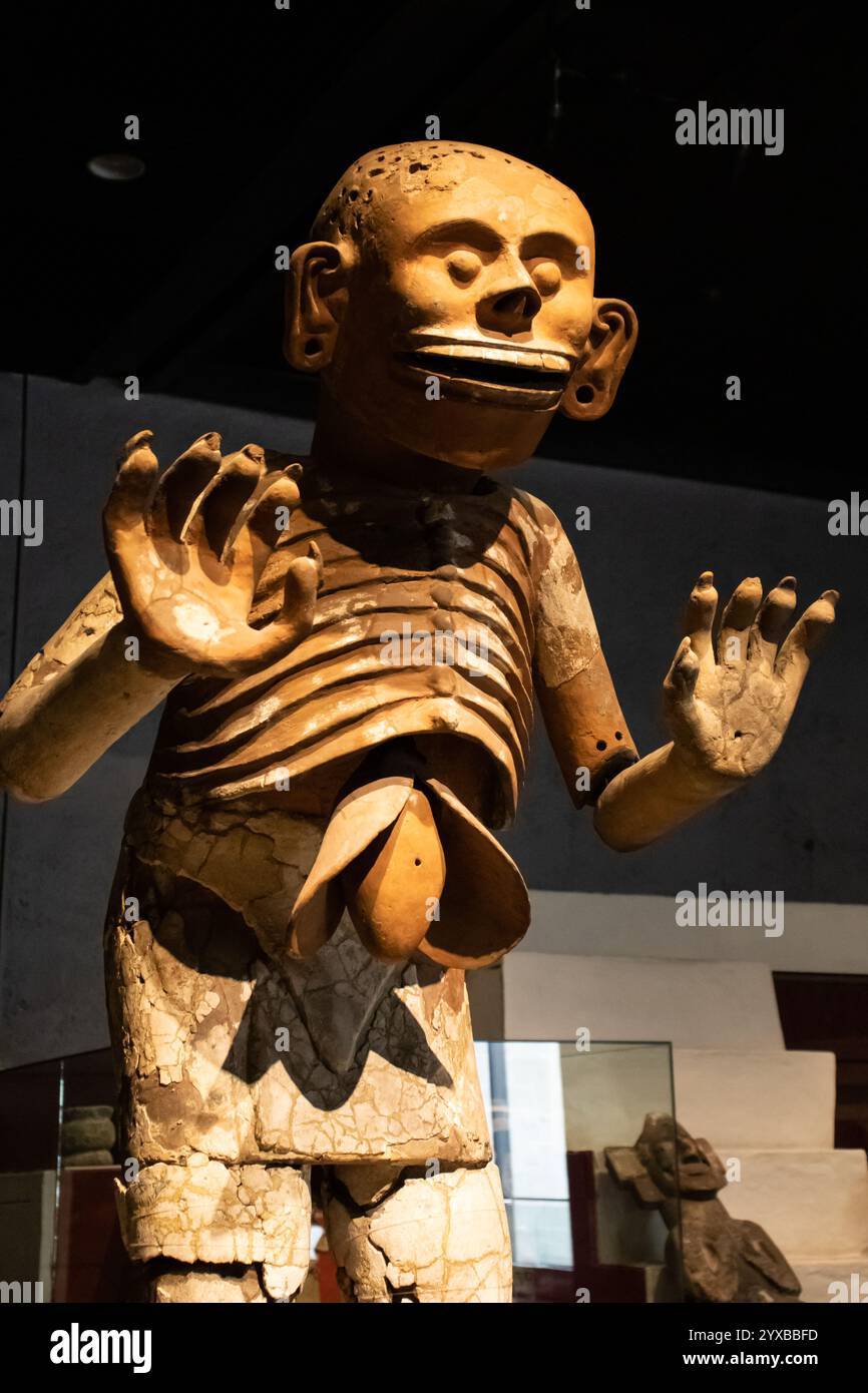 Mexico City, Mexico November 12, 2024: Ceramic sculpture representing ...