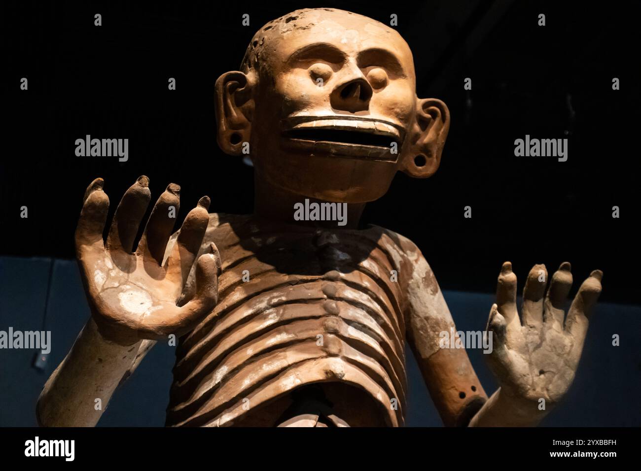 Mexico City, Mexico November 12, 2024: Ceramic sculpture representing ...