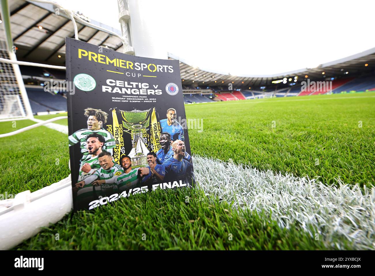 A general view of the matchday programme inside the stadium ahead of ...