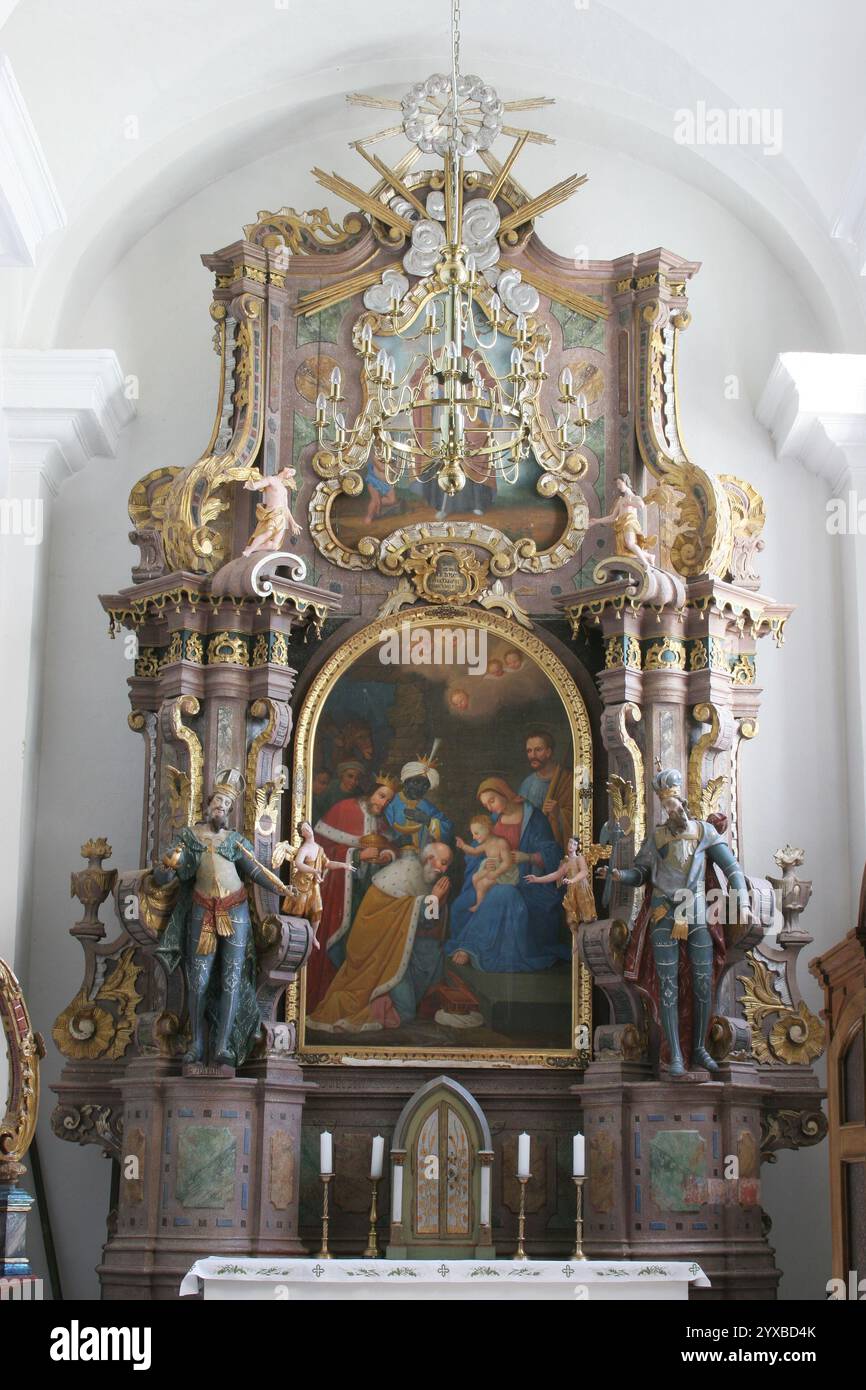 Altar of the Holy Three Kings in the Church of the Assumption of the ...