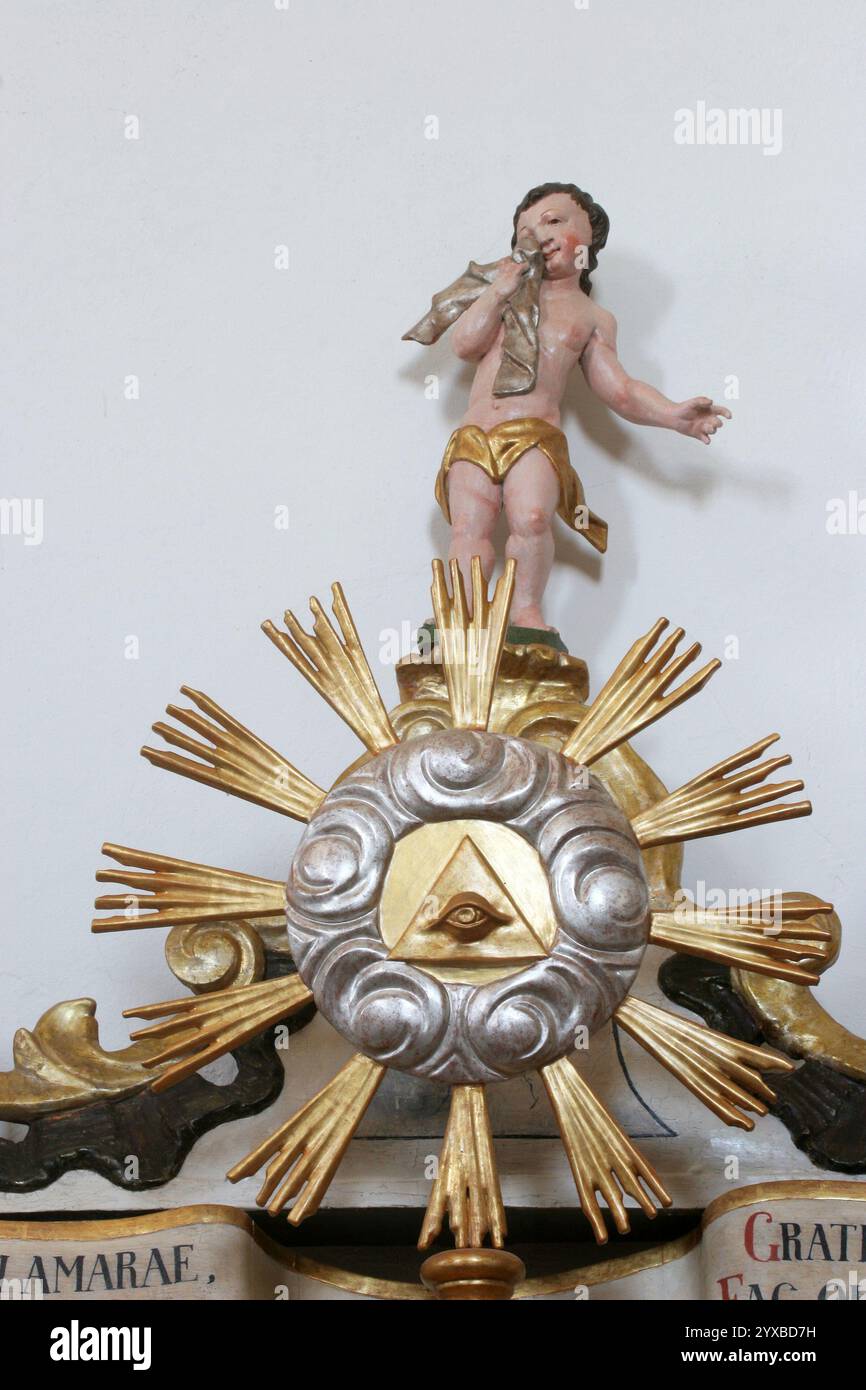God's All-Seeing Eye, altar of the Holy Cross in the Church of the ...