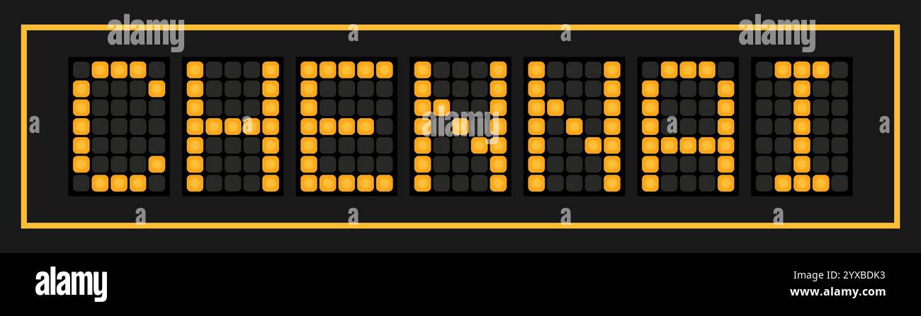 Orange color led banner in word chennai on black background Stock ...