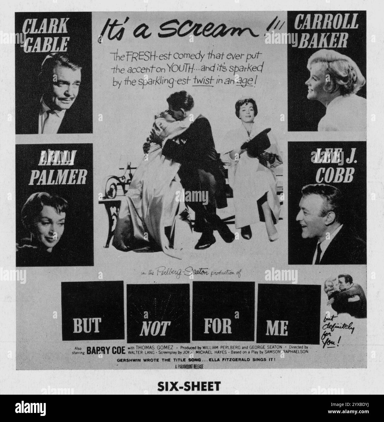 CLARK GABLE CARROLL BAKER LILLI PALMER LEE J. COBB and BARRY COE in BUT ...