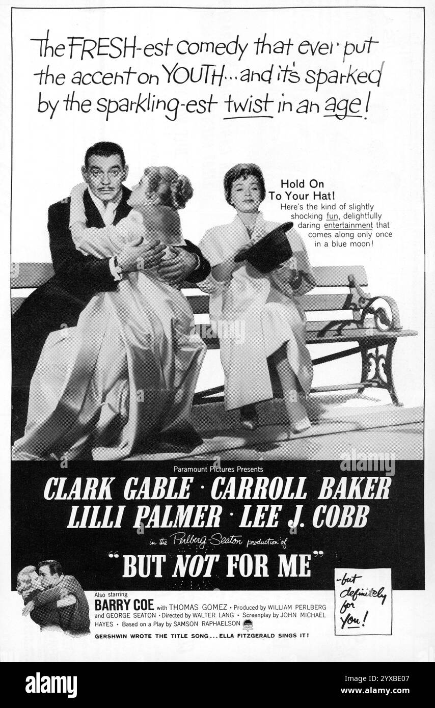 CLARK GABLE CARROLL BAKER LILLI PALMER LEE J. COBB and BARRY COE in BUT ...