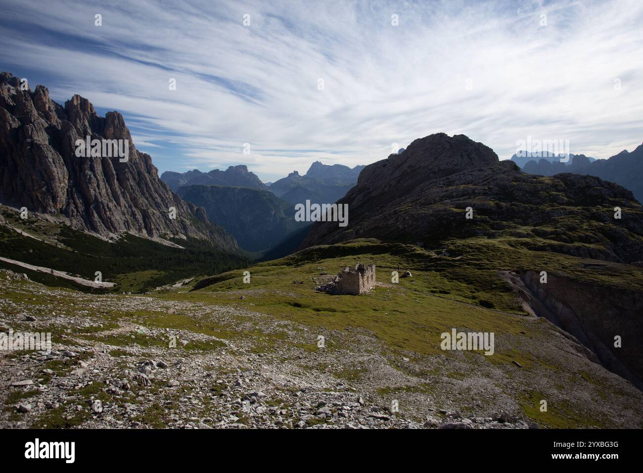 remote camping in the dolomits Stock Photo - Alamy