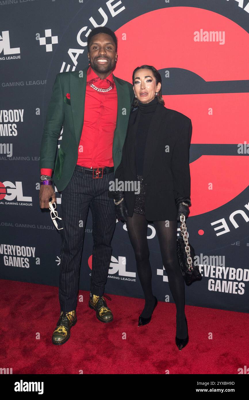 Las Vegas, NV, USA. 14th Dec, 2024. Amy Kirchen and DJ Jay Lew at the ...