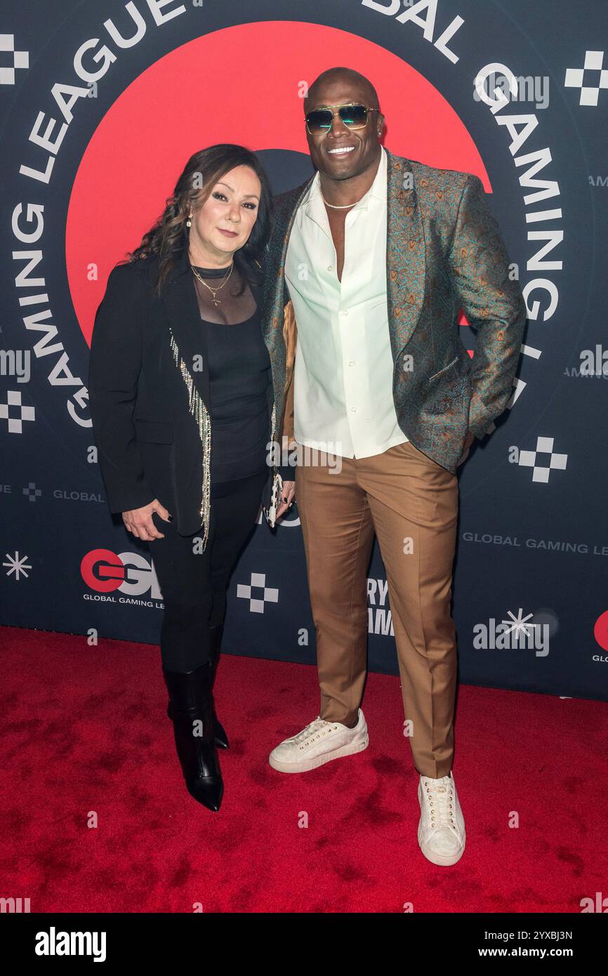 Las Vegas, NV, USA. 14th Dec, 2024. Tia Minzoni and Bobby Lashley at ...