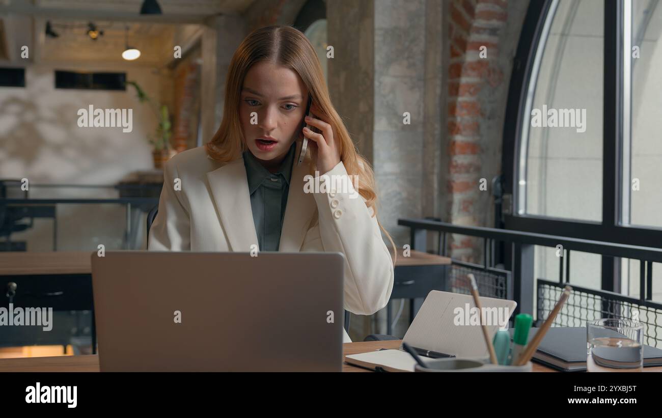 Annoyed confused stressed multitasking business hi-res stock ...