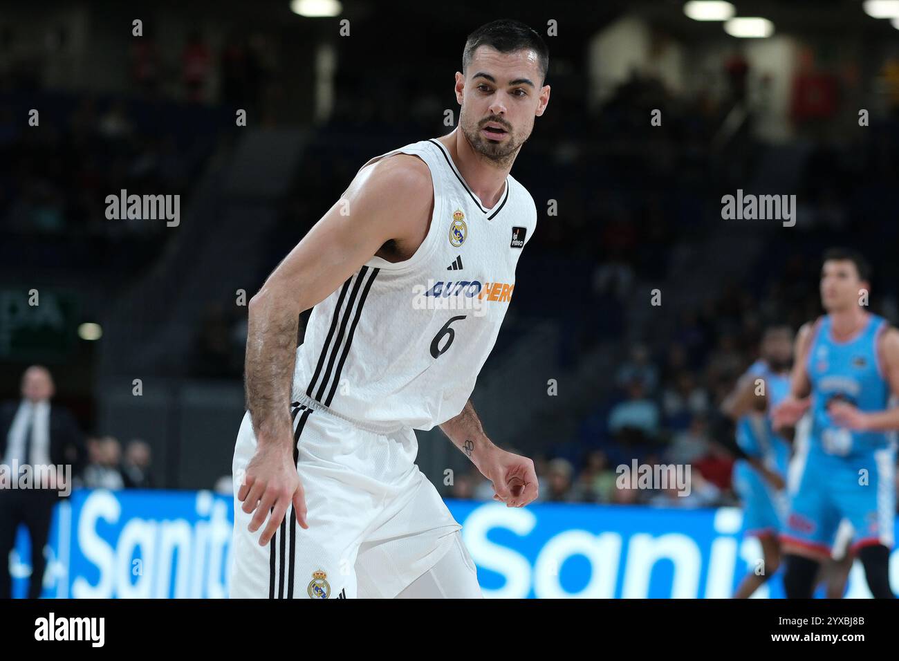 Alberto Abalde of Real Madrid during Liga Endesa match between Real Madrid and Rio Breogan at ...