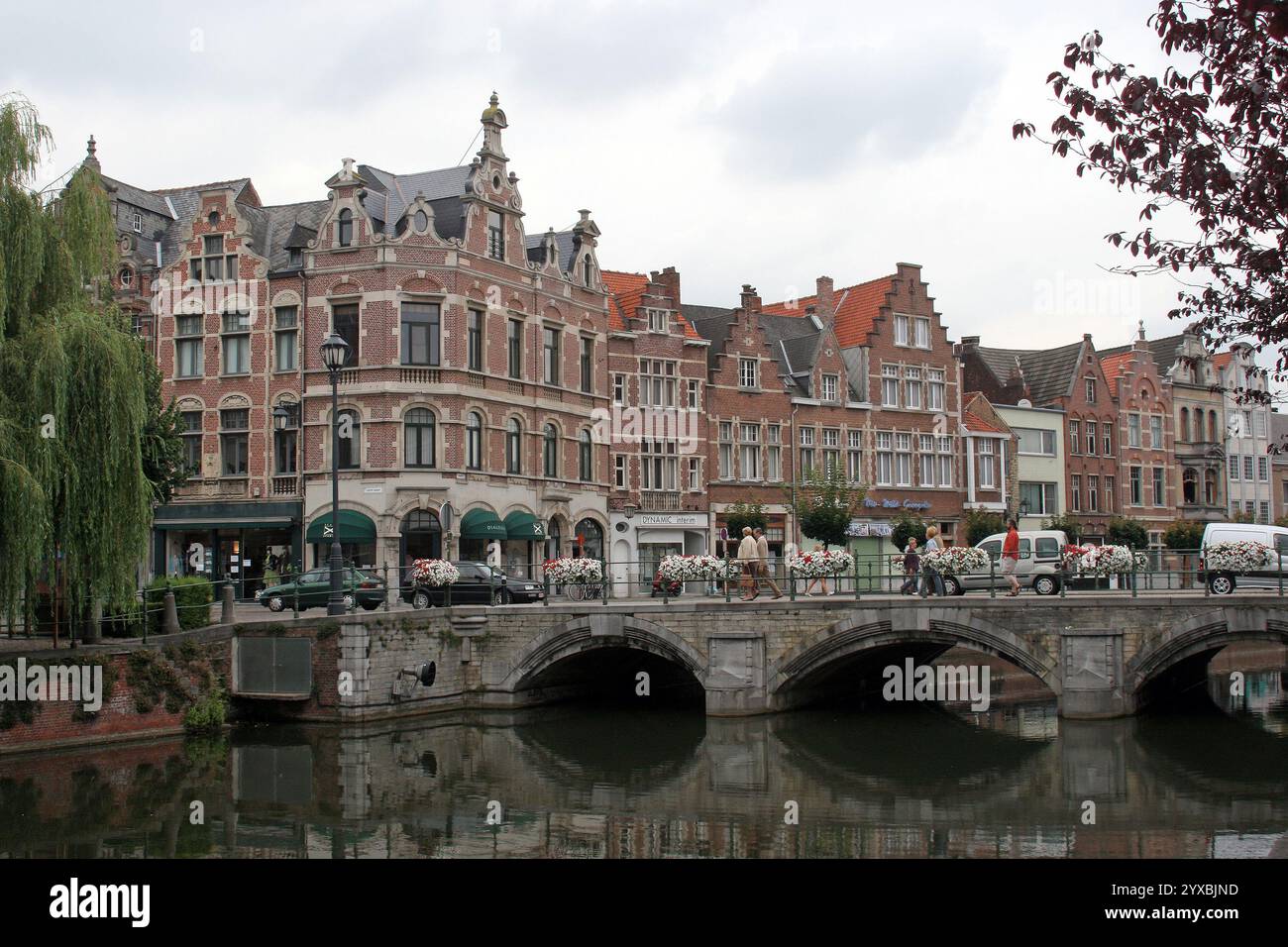 View of the historic buildings of the Belgian city of Lier, Belgium ...
