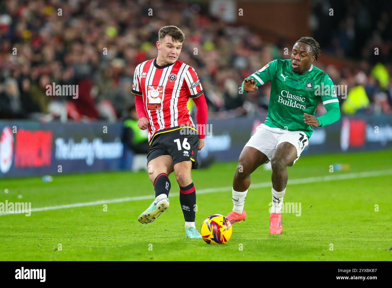 Bramall Lane, Sheffield, England - 14th December 2024 Jamie Shackleton ...