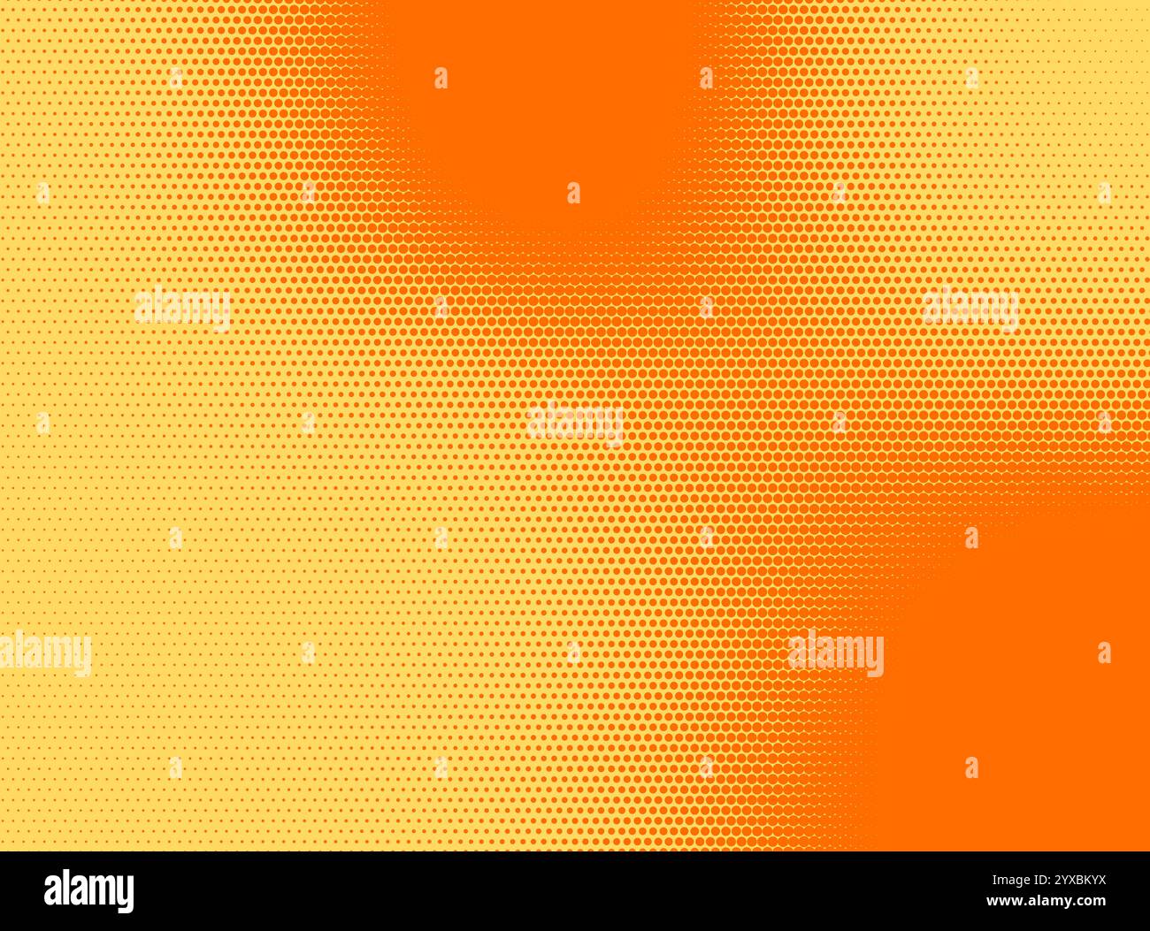 Bright halftone pattern with orange and yellow hues. Vector ...