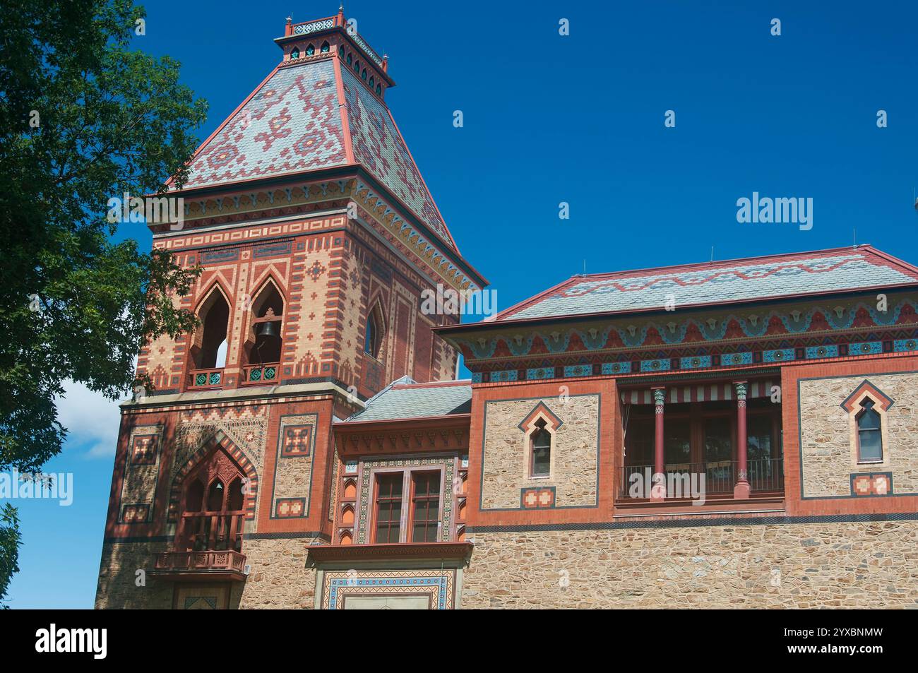 the historic estate and building at the olana state historic site in ...