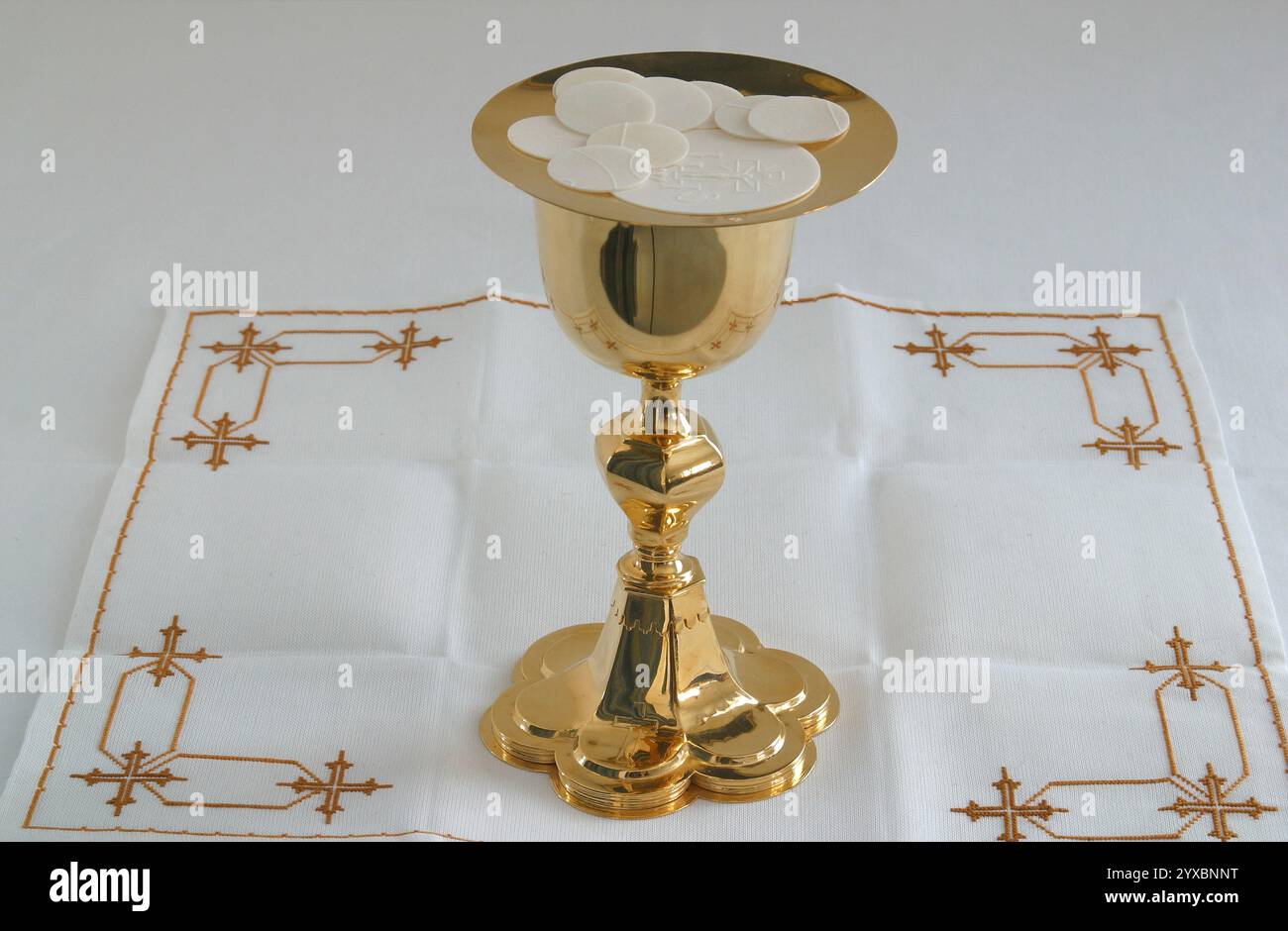 Holy communion Chalice in the church of Assumption of the Virgin Mary ...